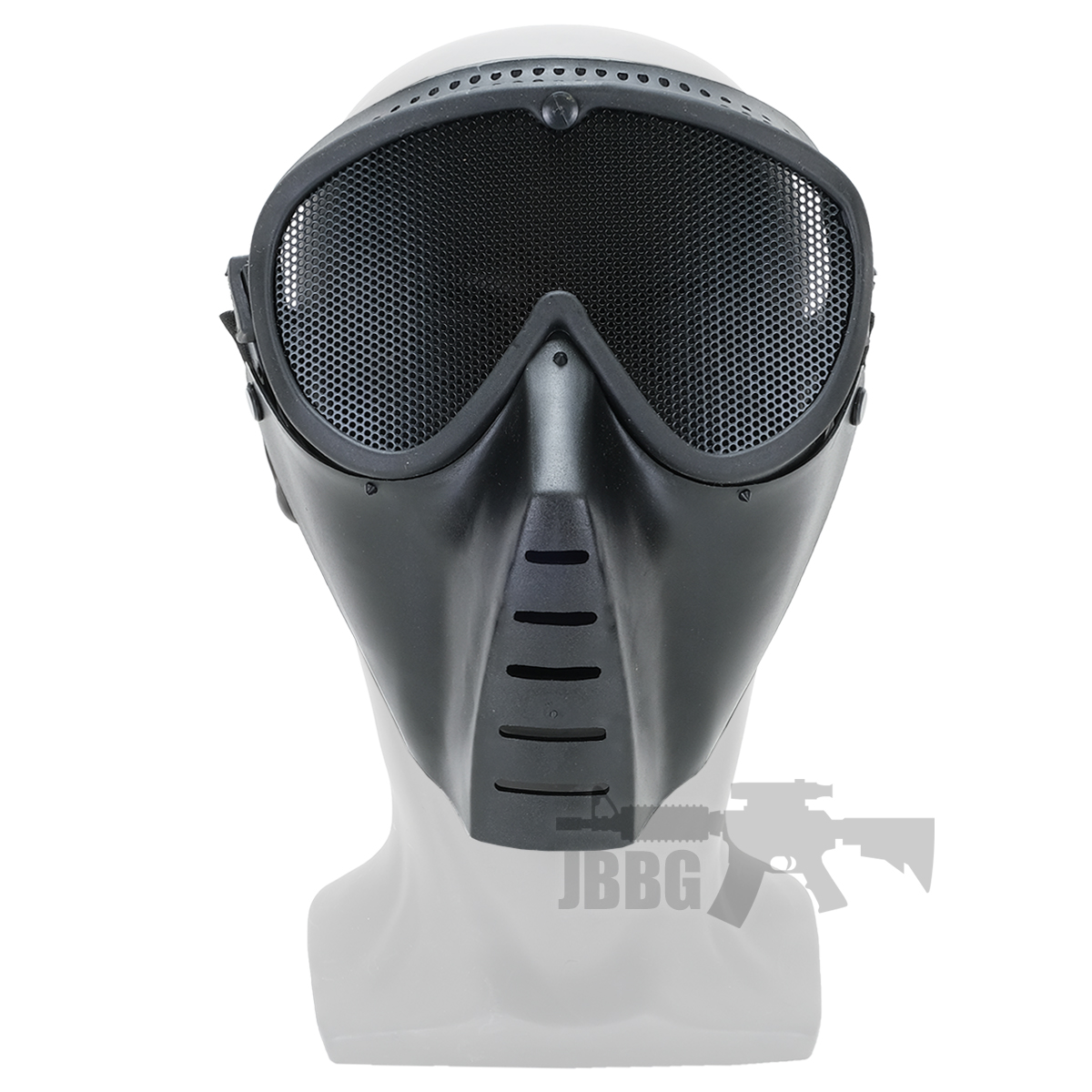 SRC Full Face Fly Airsoft Mask V2 Black with Round Holes