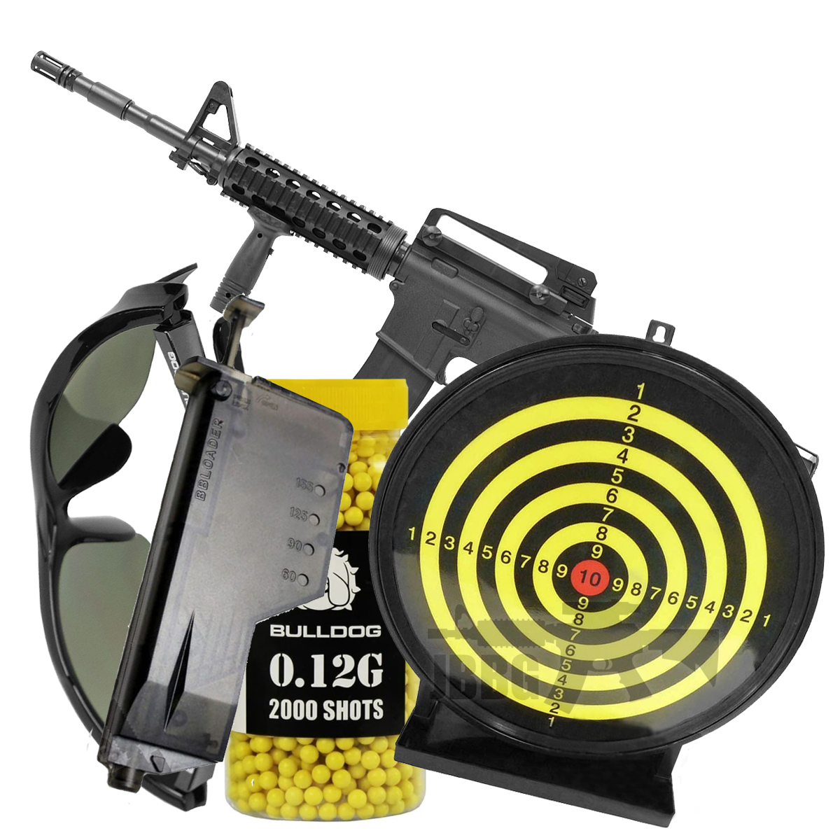 Bundle Offer BB Gun Set 8909A M4 RIS - Just BB Guns Ireland