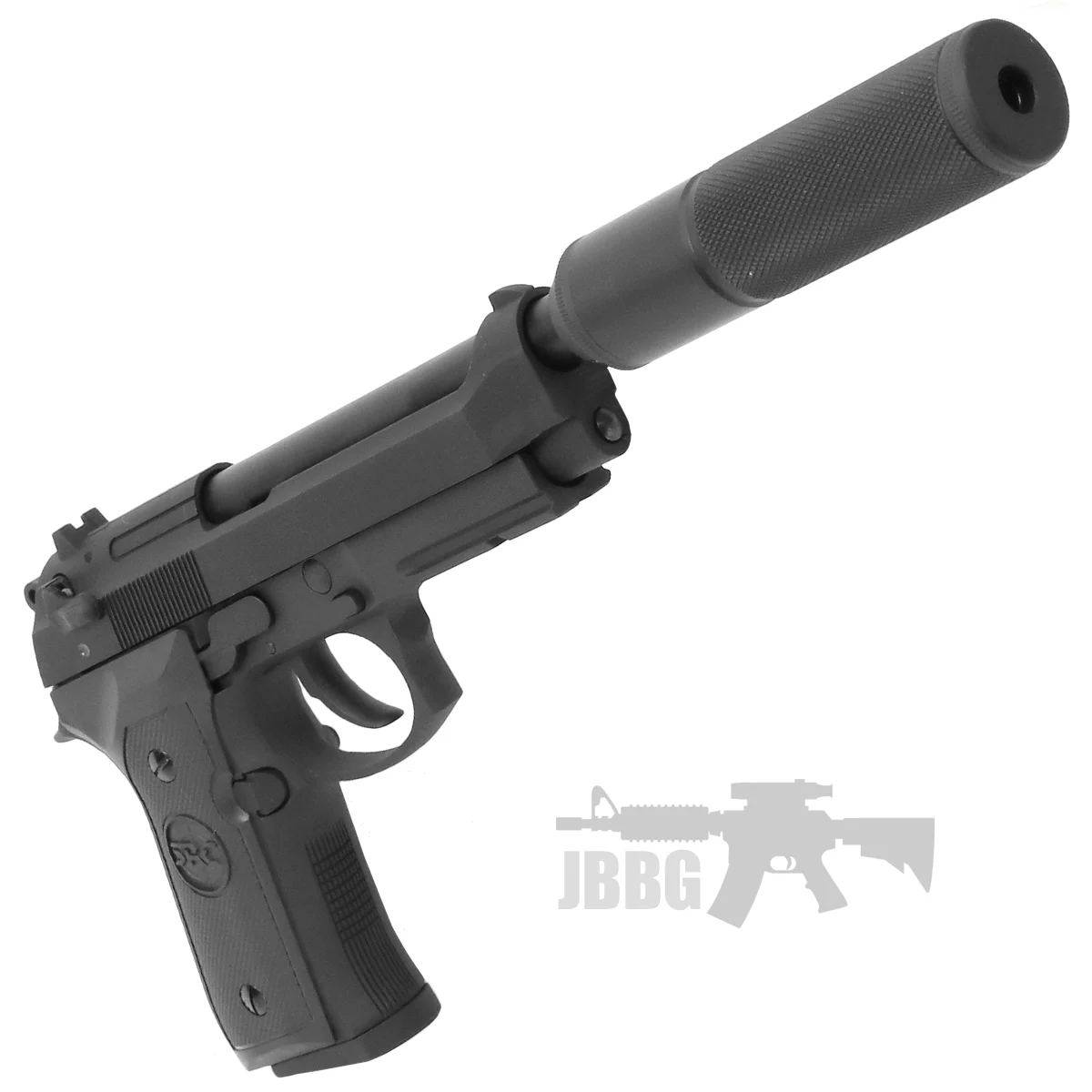 SR92 Gas Airsoft Pistol with Silencer - Just BB Guns Ireland
