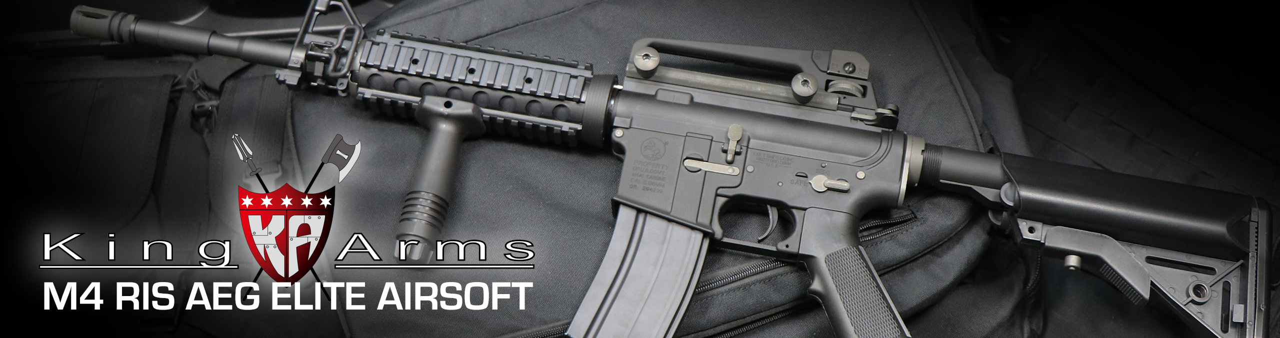 King Arms Elite M4 RIS AEG Airsoft Rifle - Just BB Guns Ireland