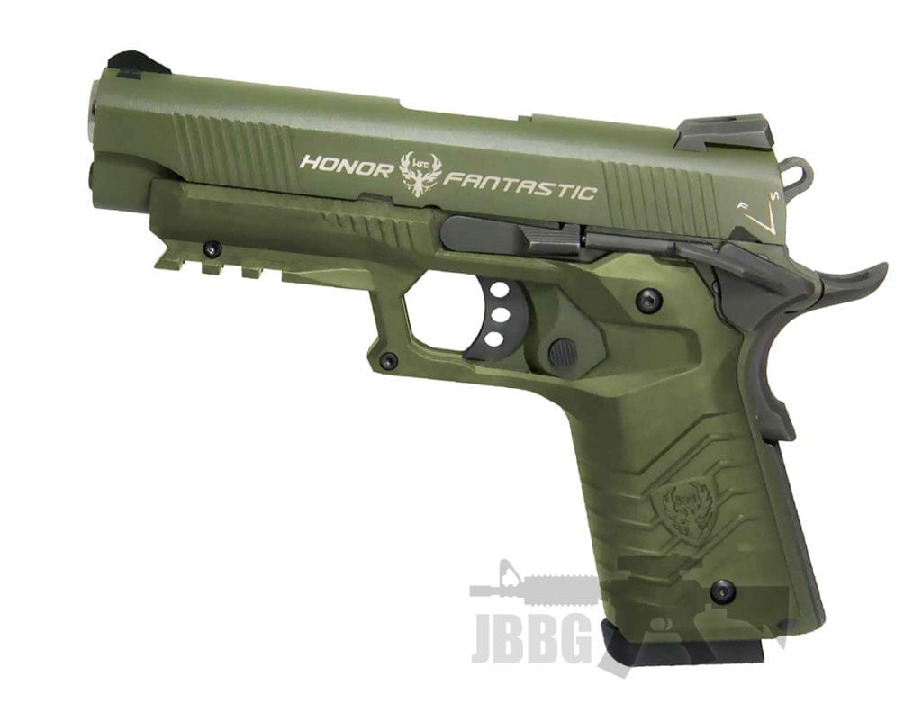 HG172 Tac 1911 Gas Pistol Green - Just BB Guns Ireland