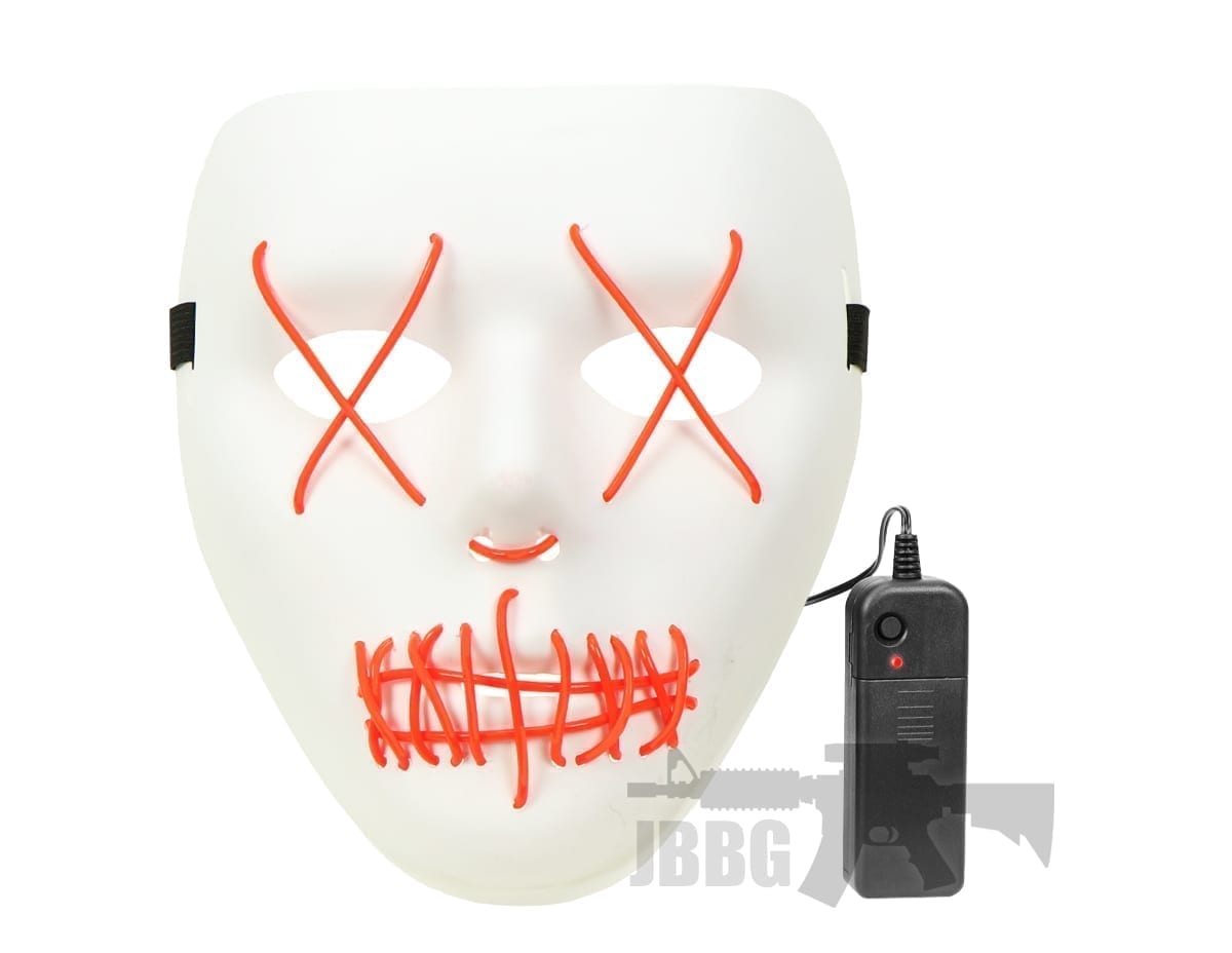 LED Purge Mask White X - Just BB Guns Ireland