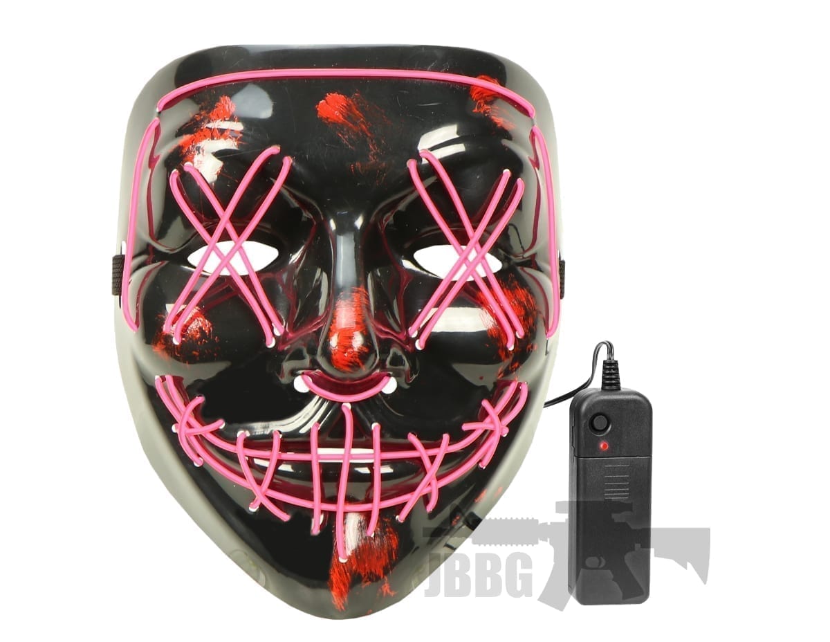 LED Purge Mask Pink X - Just BB Guns Ireland