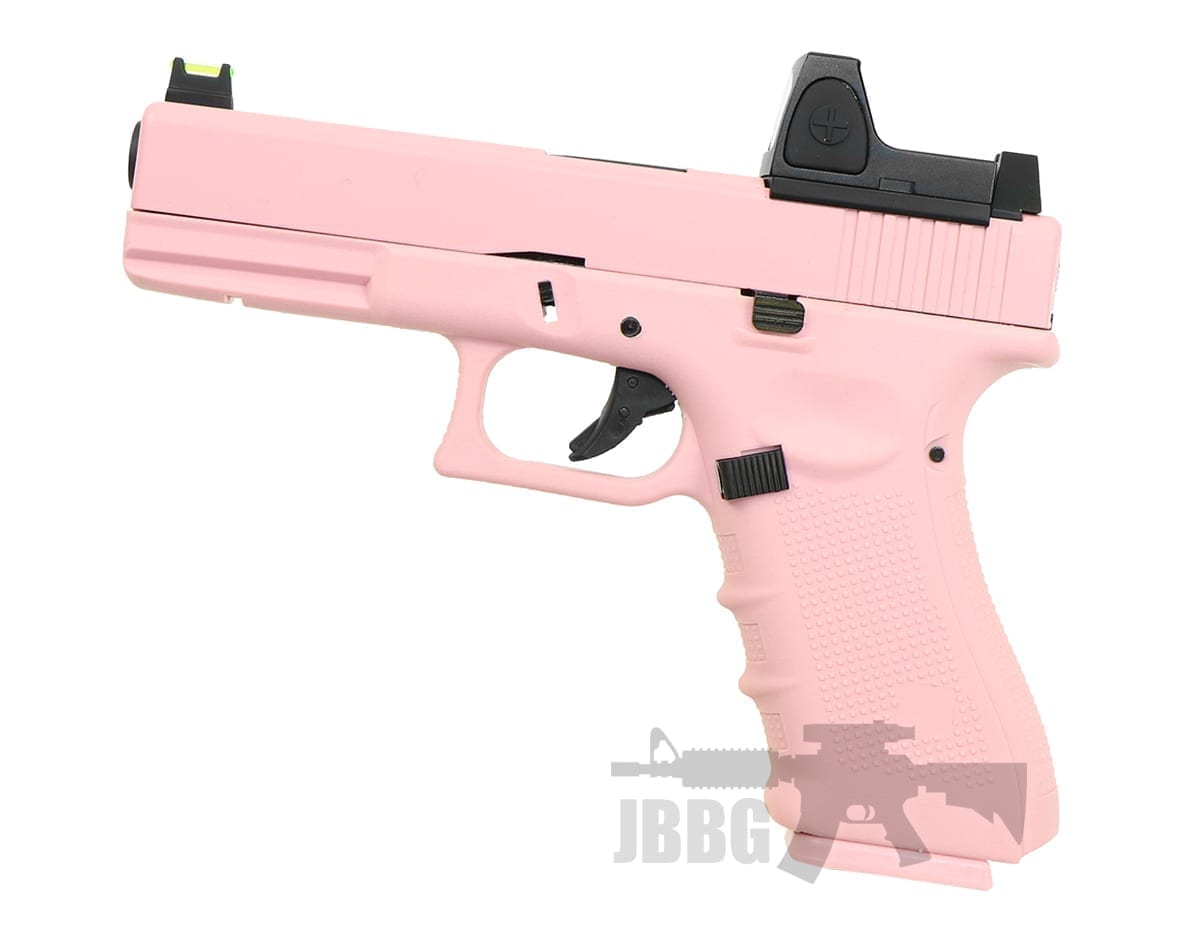 Raven EU17 Airsoft GBB Pistol Pink with BDS - Just BB Guns Ireland