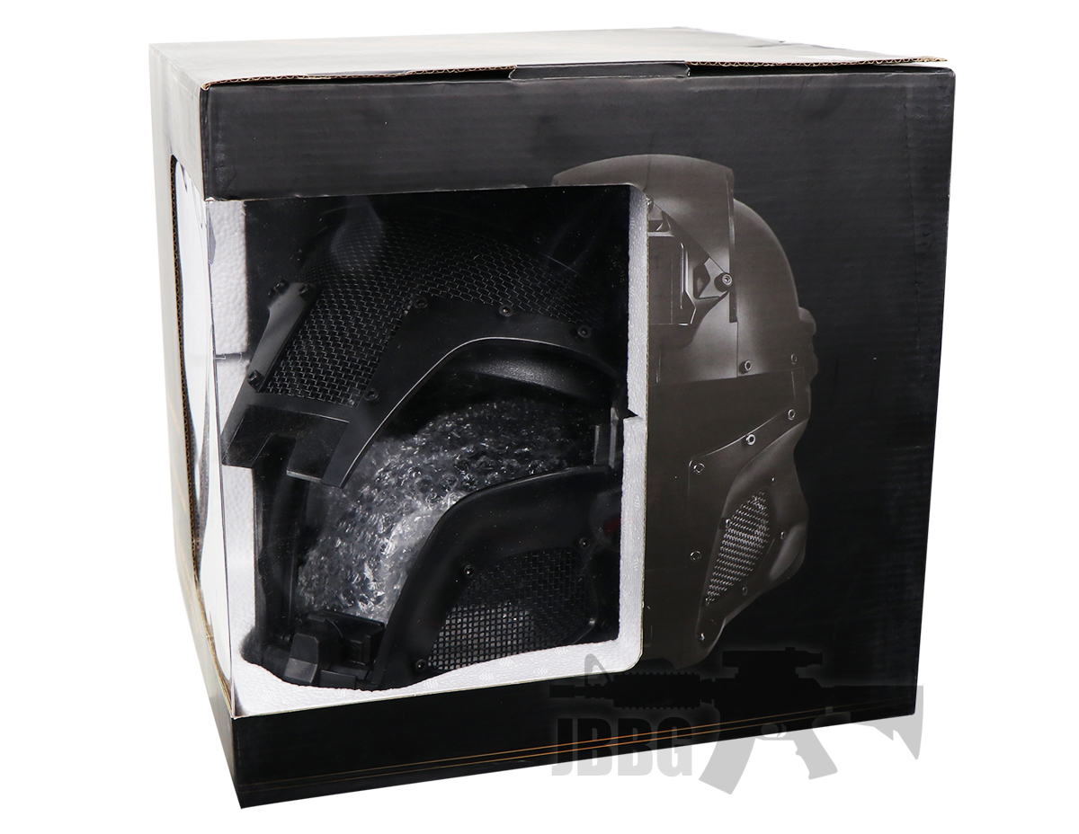 Medieval Iron Warrior Full Head Coverage Airsoft Helmet and Mask