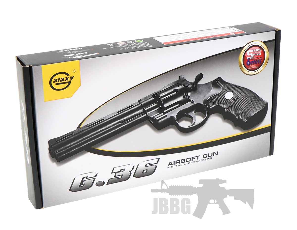 G36Z Spring Revolver Silver - Just BB Guns Ireland