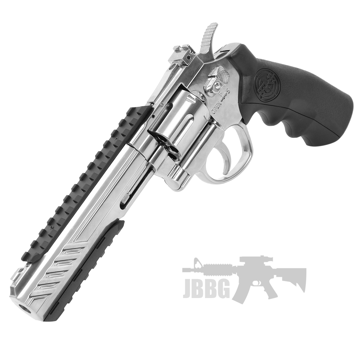 SRC 6 Inch Titan Platinum Ver CO2 Airsoft Revolver - Just BB Guns Ireland