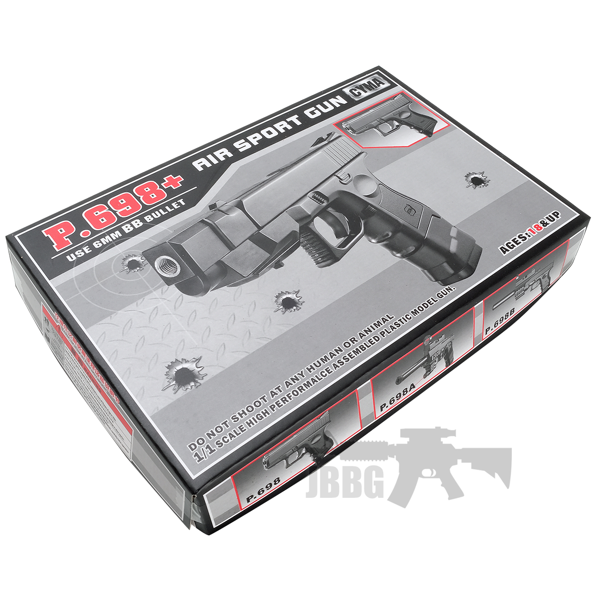 P698+ Spring Airsoft BB Pistol (Pistol + Set) - Just BB Guns Ireland