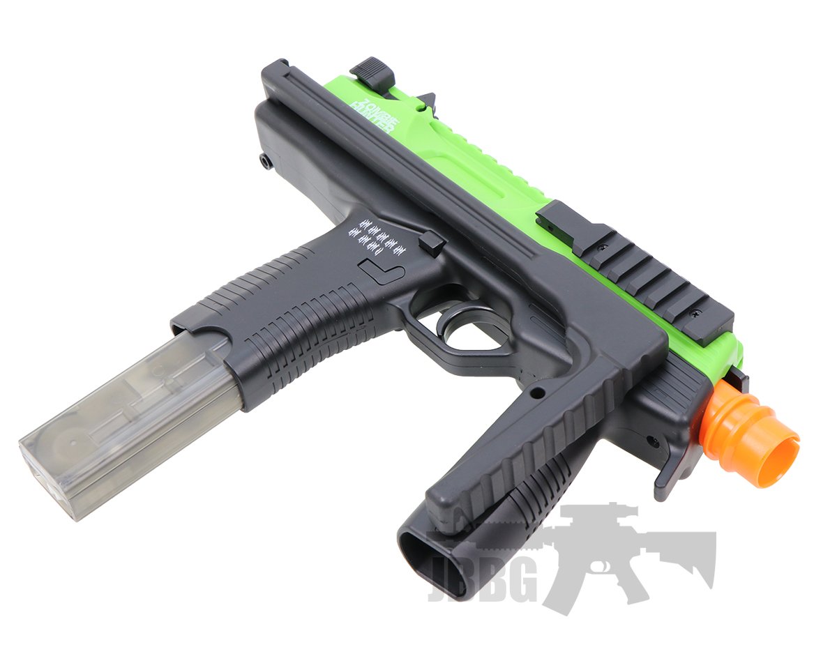 Zombie Hunter Eliminator Green Slide Black Airsoft Gun