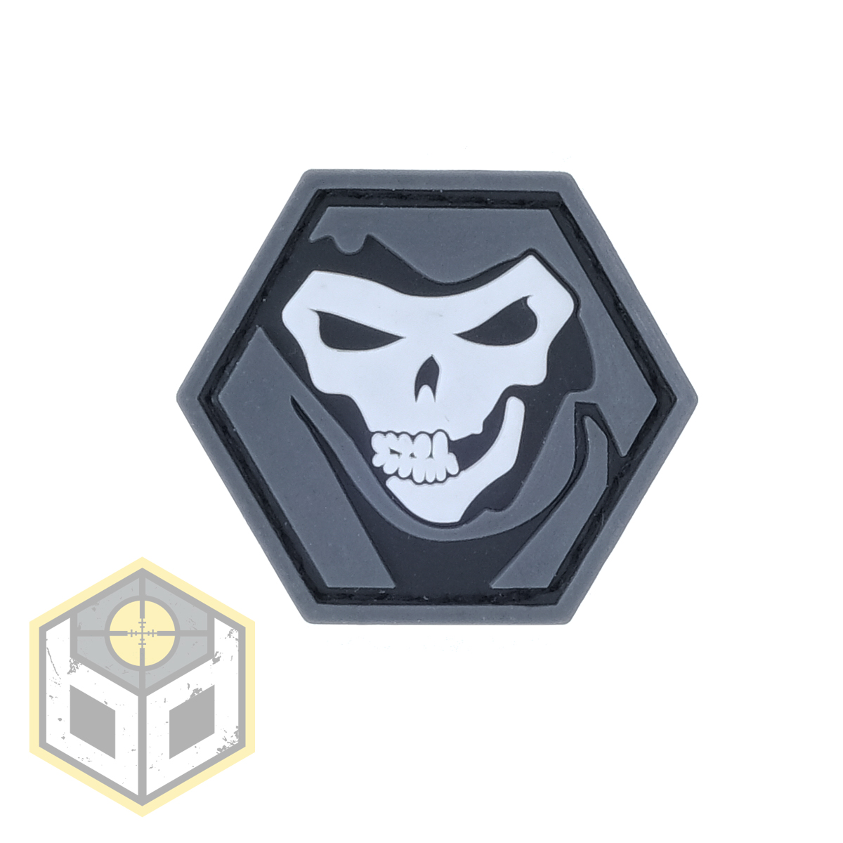 Reaper White Ballistic Hex Patch BH00016 - Just BB Guns Ireland