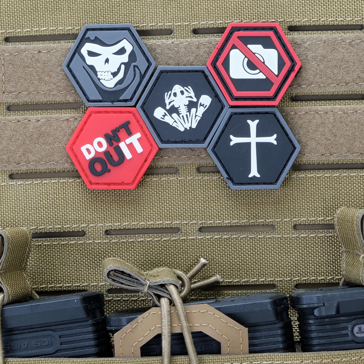 US Navy Seals Frogman Special Warfare Ballistic Hex Patch