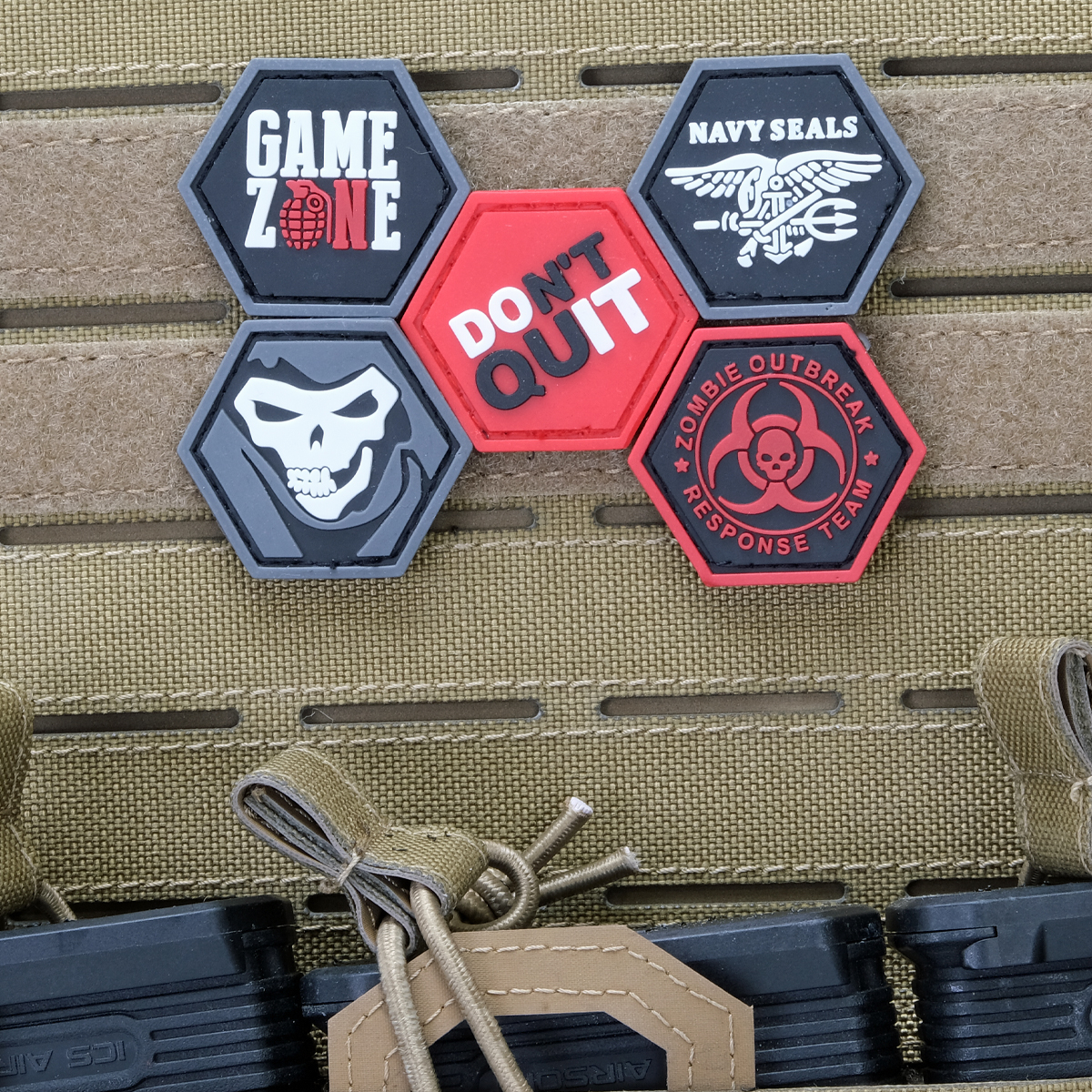 Dont Quit Catchphrase Ballistic Hex Patch BH00033 - Just BB Guns Ireland