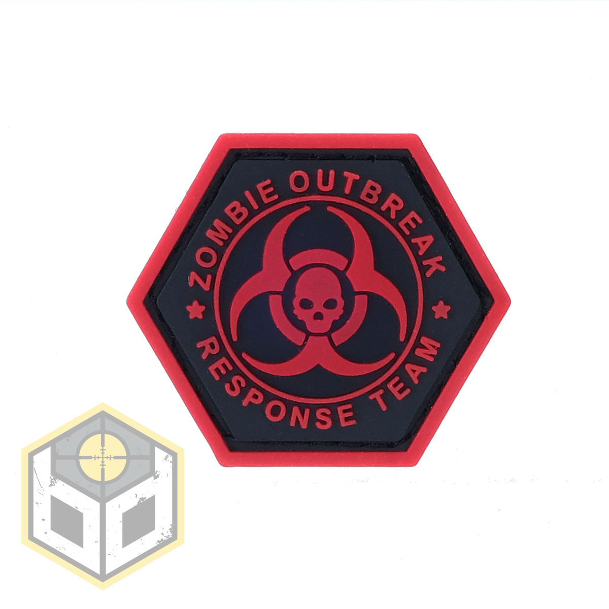 Zombie Outbreak Red Ballistic Hex Patch BH00004 - Just BB Guns Ireland