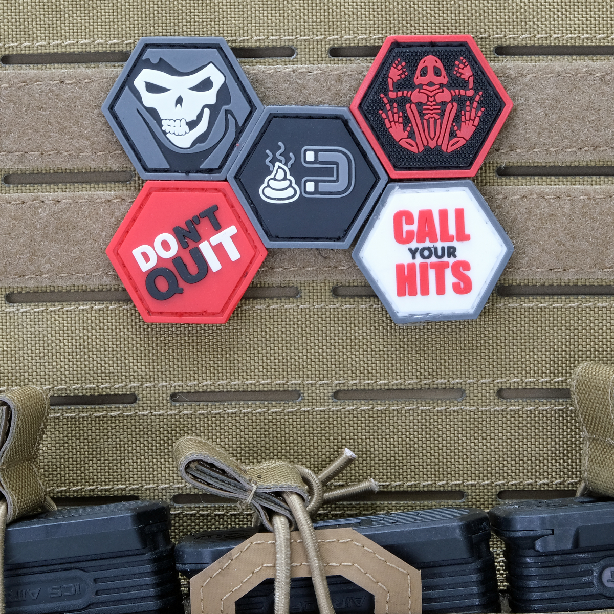 Shit Magnet Dark Ballistic Hex Patch BH00041 - Just BB Guns Ireland