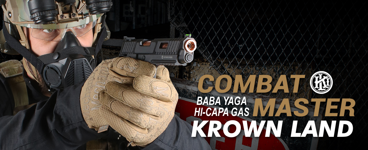 Baba Yaga Combat Master Hi-Capa Gas Blowback Airsoft Pistol 1X