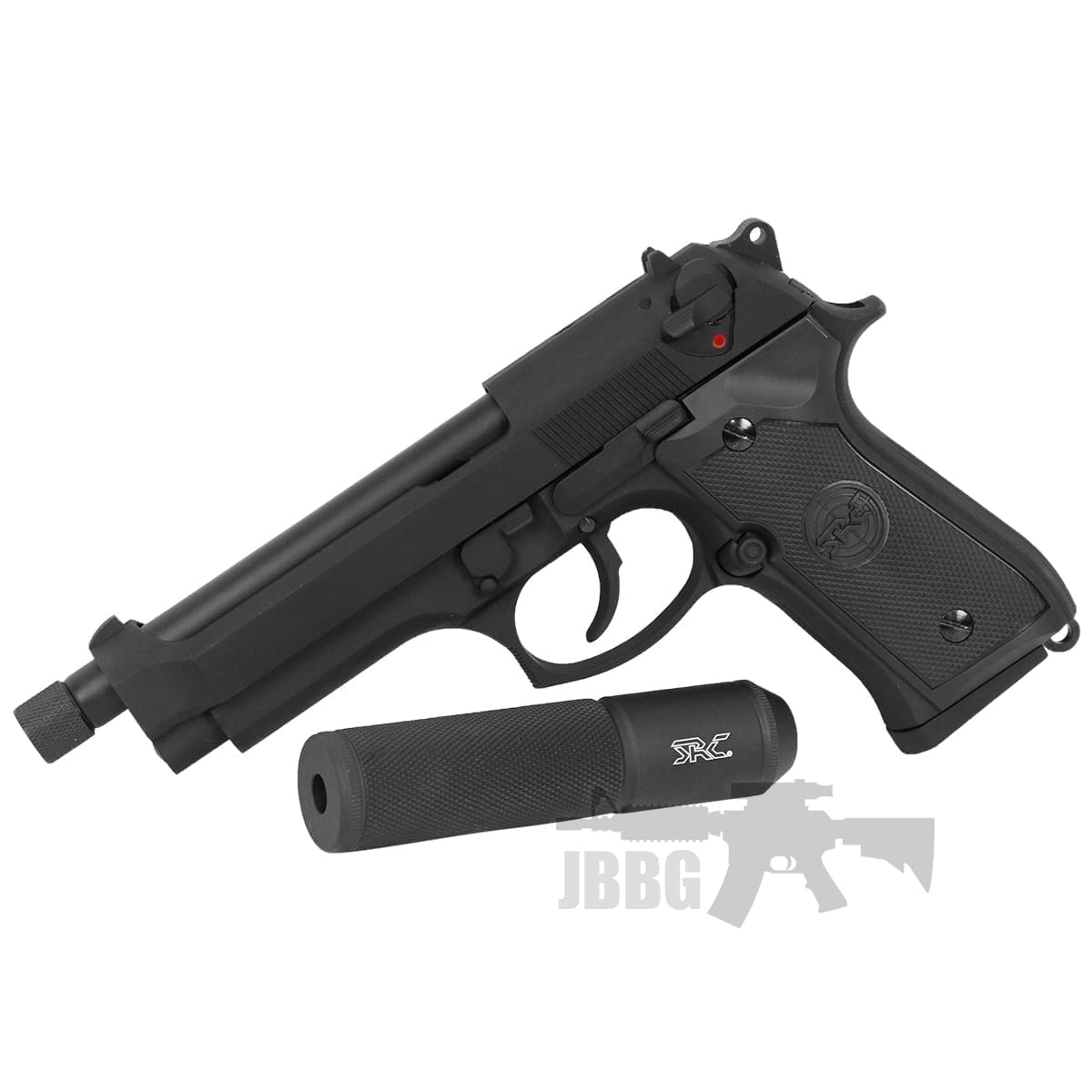 SR92 Co2 Airsoft Pistol with Silencer - Just BB Guns Ireland