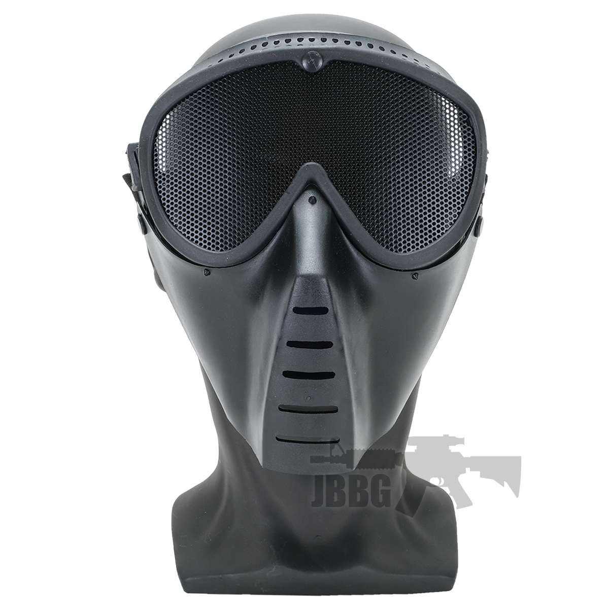 SRC Full Face Fly Airsoft Mask V2 Black with Round Holes
