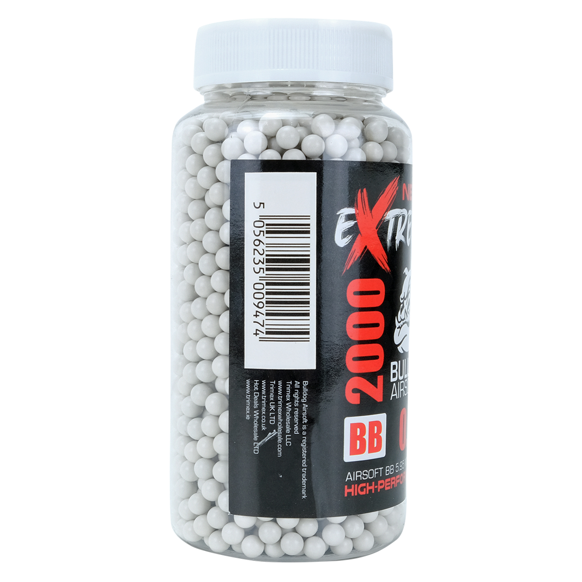 Extreme Bulldog 0.25g White 2000 Airsoft BB Pellets (NEW)