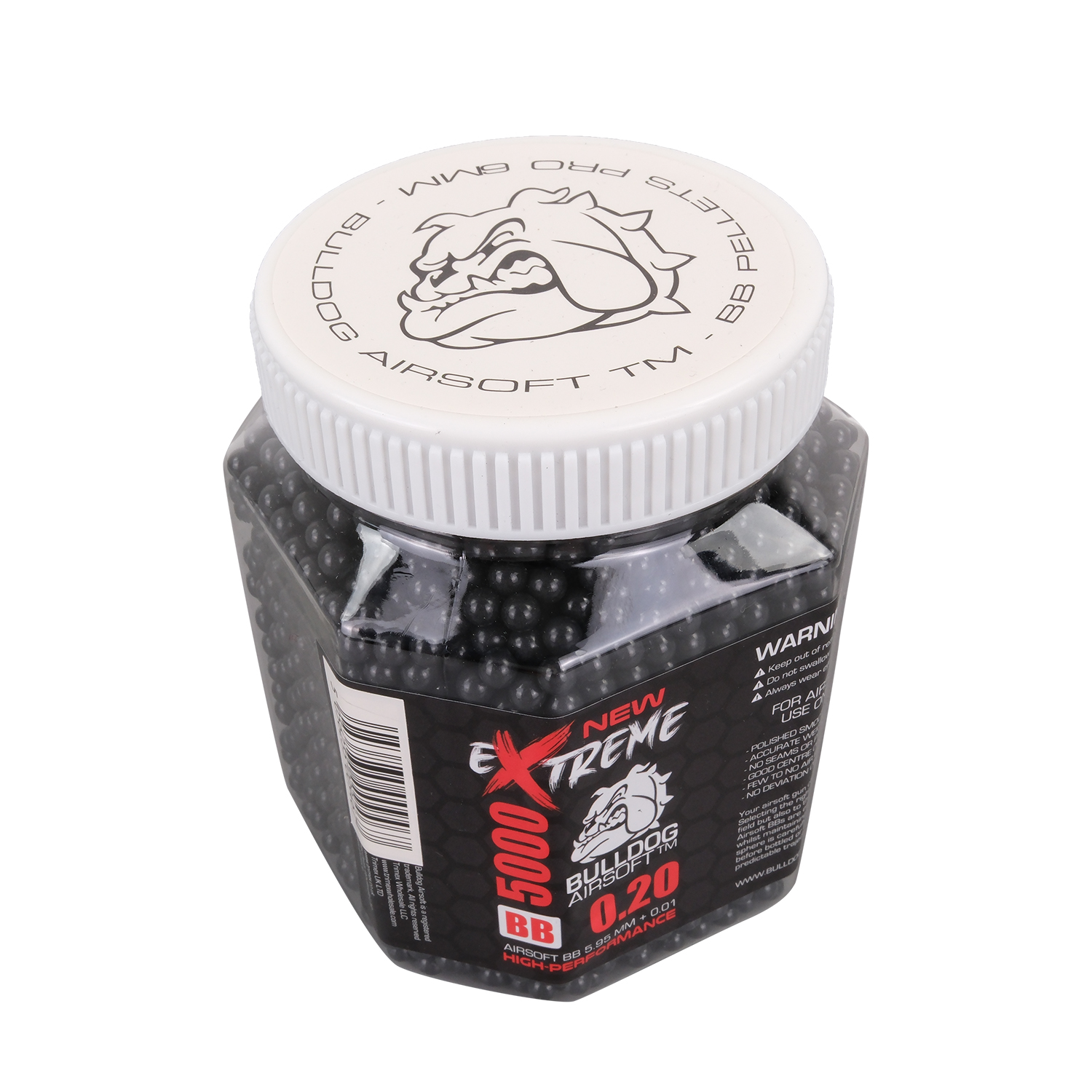 Extreme Bulldog 0.20g Black 5000 Airsoft BB Pellets (NEW)
