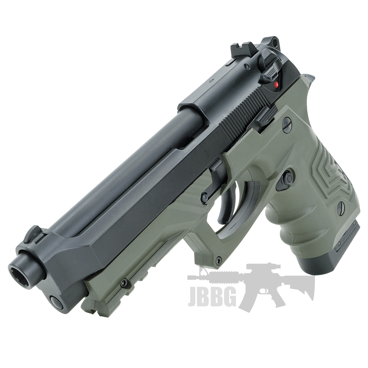 HG173 Tac M92 Gas Metal Airsoft Pistol Green - Just BB Guns Ireland