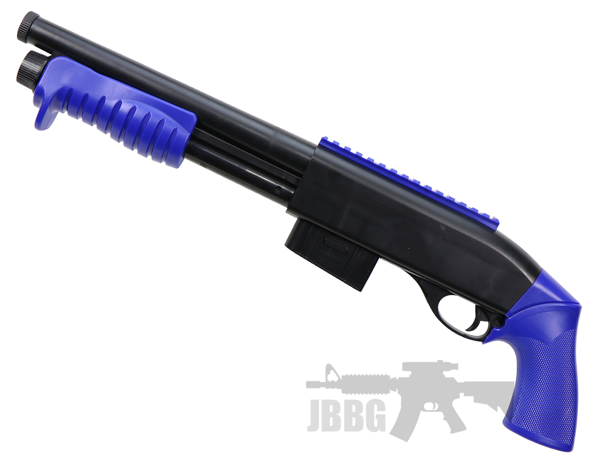 M401 Breacher Pump Action Tactical Shotgun Blue - Just BB Guns Ireland
