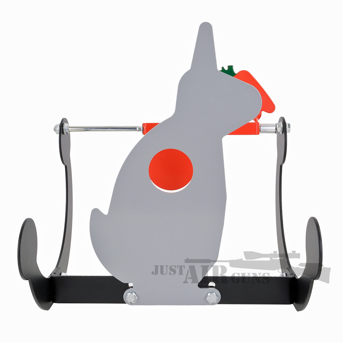 Knockdown Rocking White Rabbit Metal Target 153872
