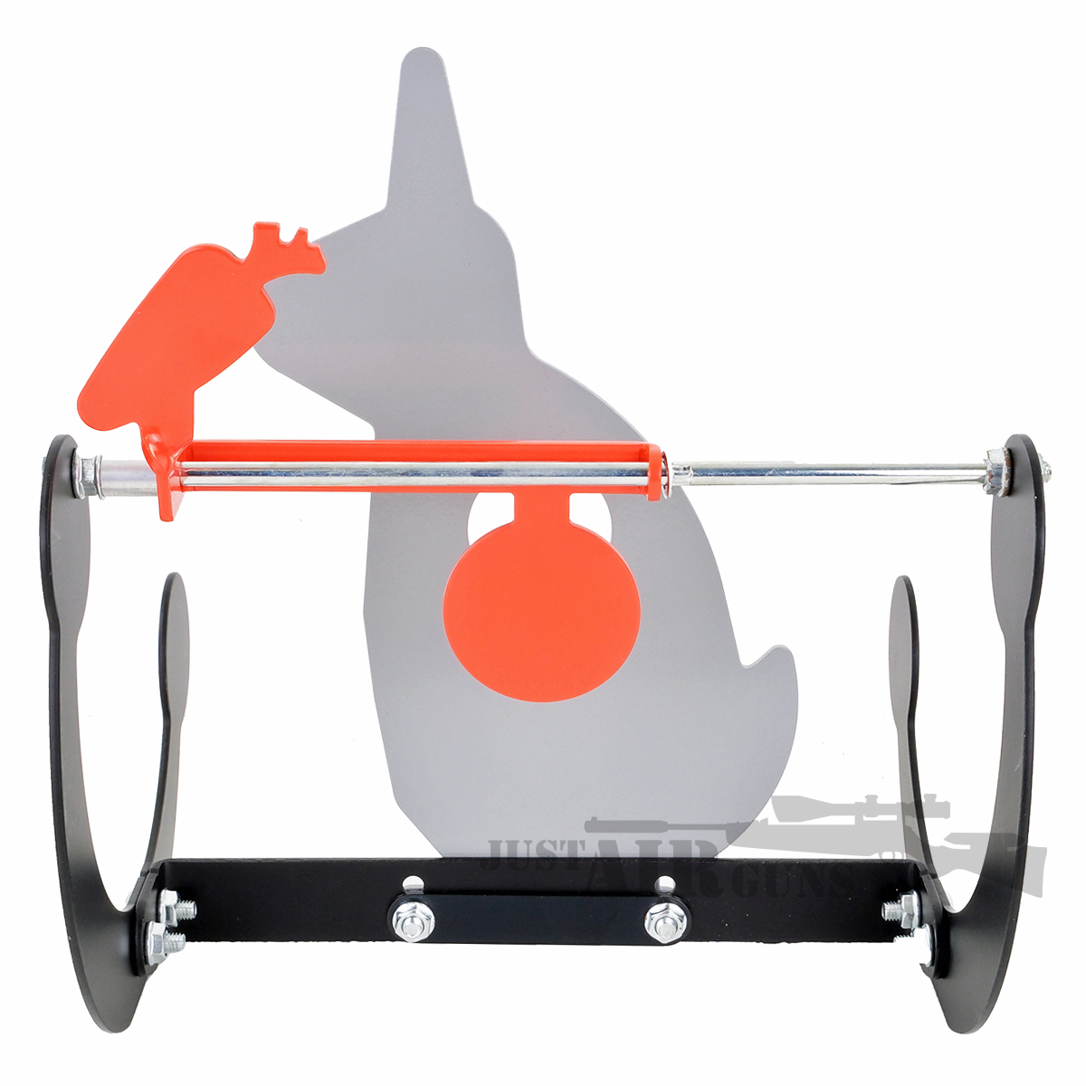 Knockdown Rocking White Rabbit Metal Target 153872