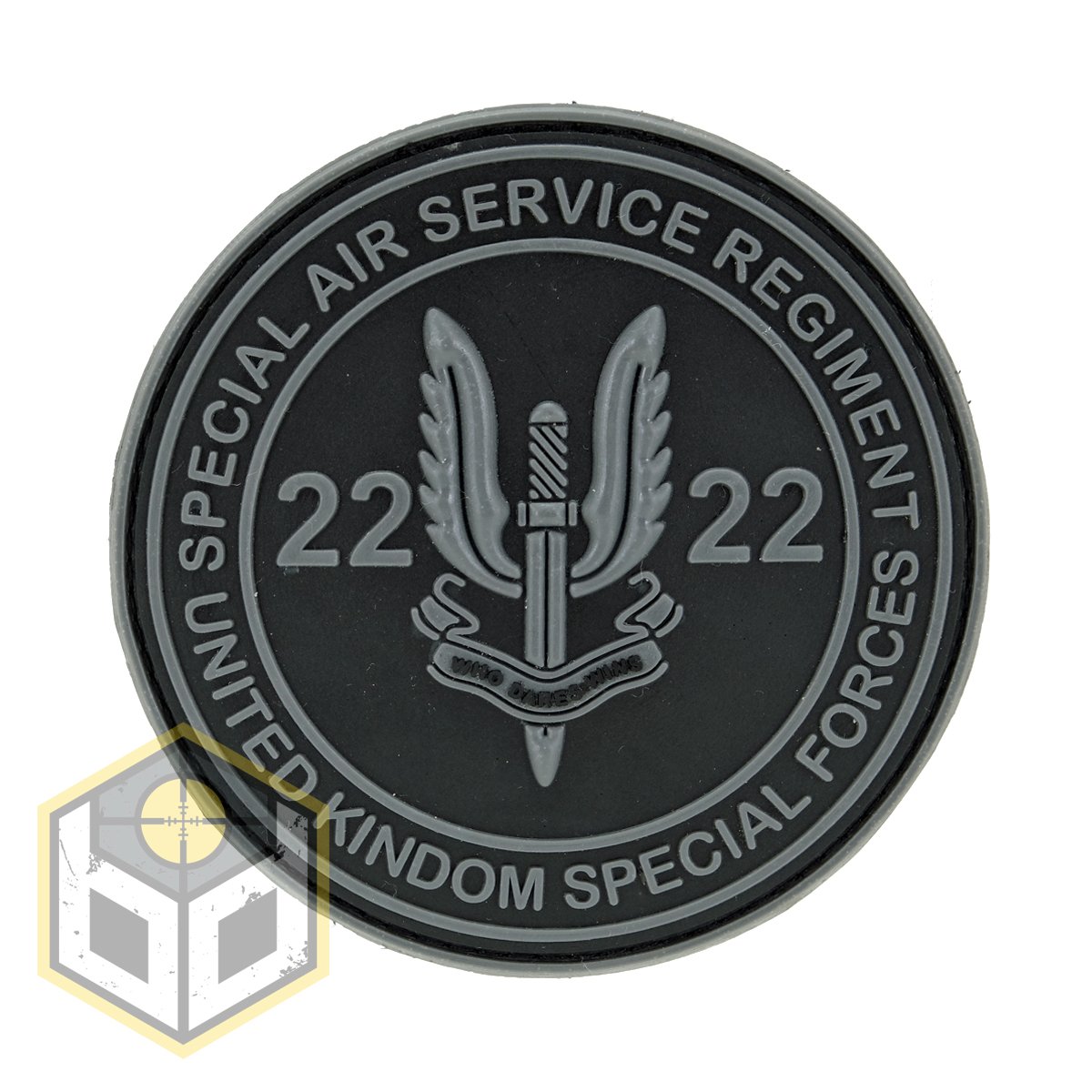 UK Special Air Service PVC Patch Black UKSF-BLACK - Just BB Guns Ireland
