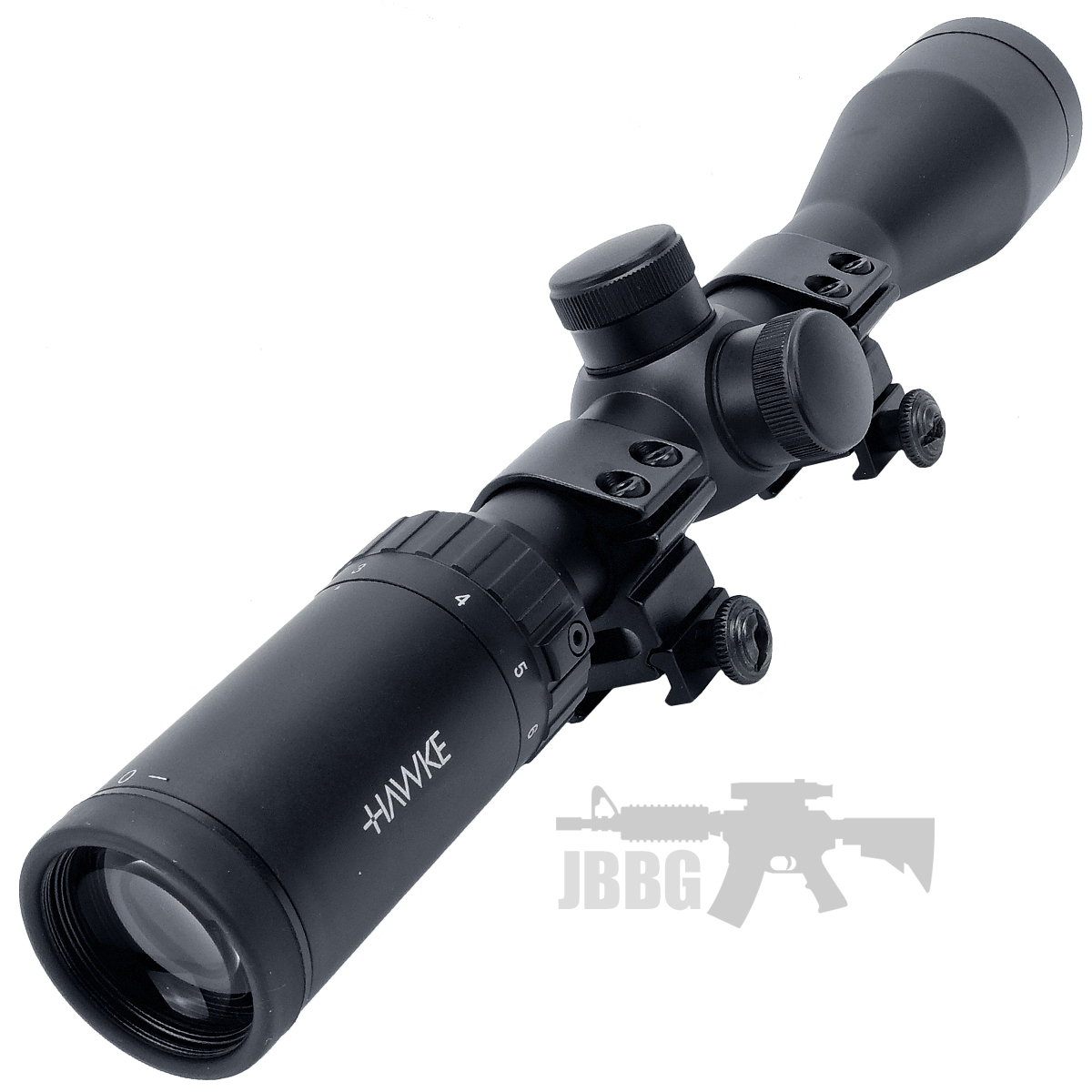 Fast Mount 3-9x40 (Mil Dot) Hawke Scope with Weaver Mounts