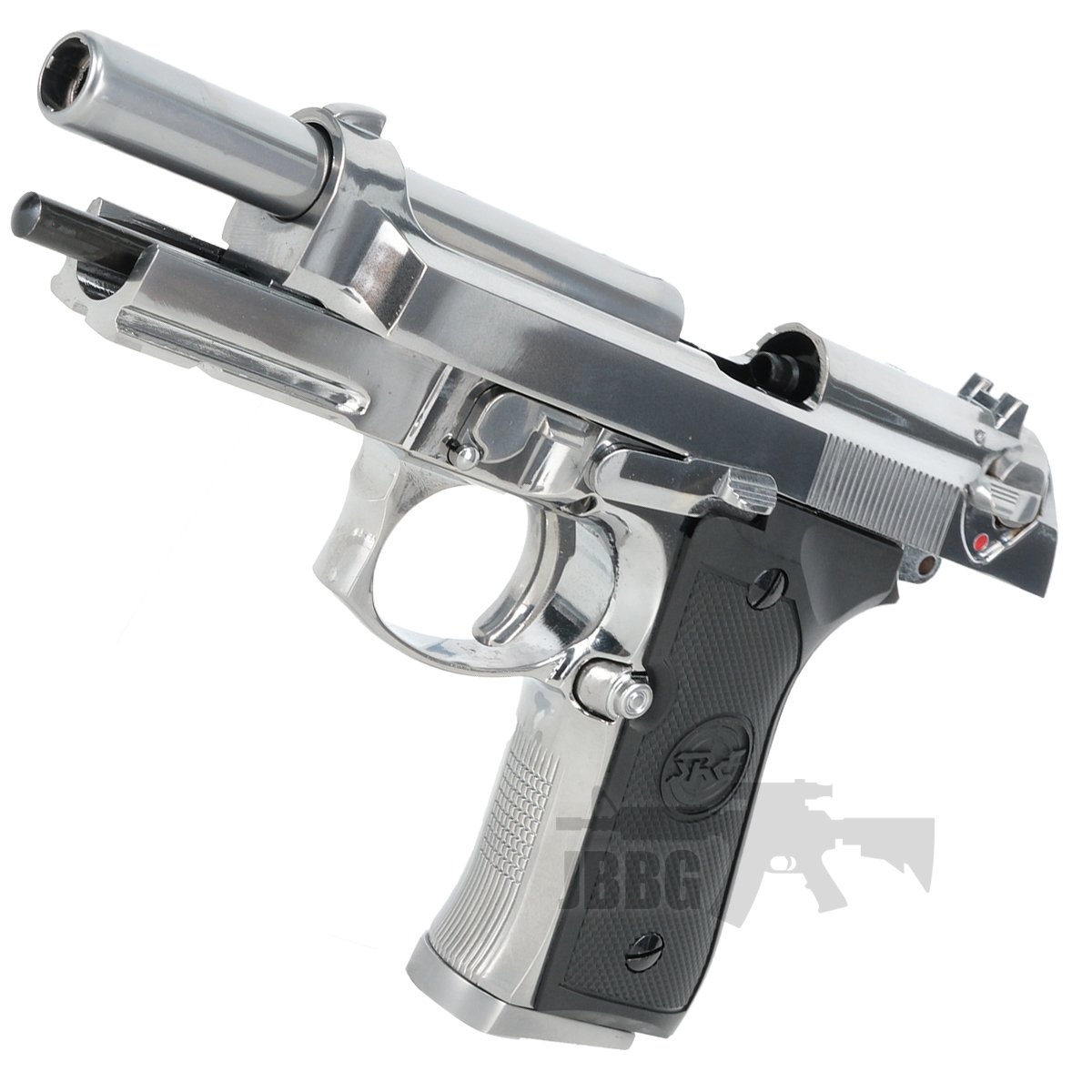 SR-92 A1 Silver Gas Blowback Airsoft Pistol