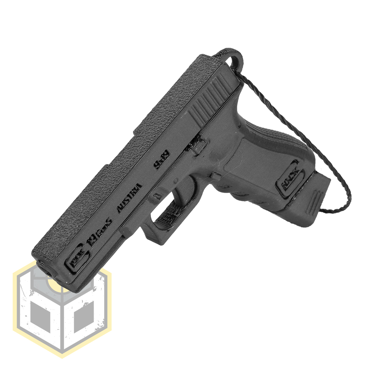 Glock 19 Gen5 EX Mag Pistol Christmas Tree Decoration Black