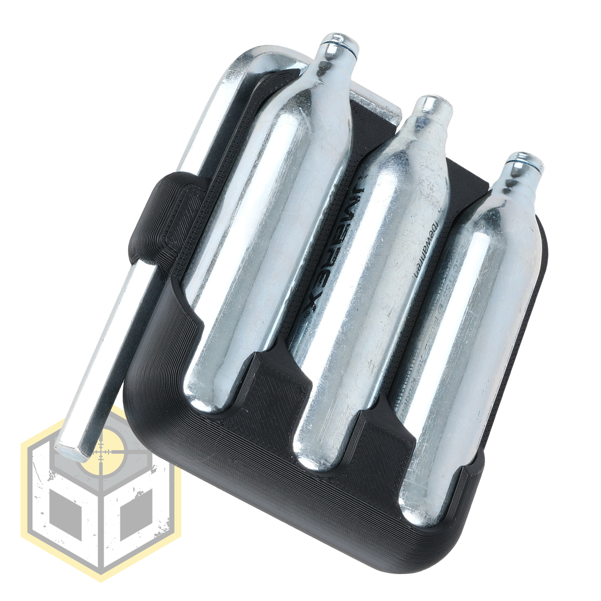 12g Co2 Cartridge and Hex Key Holder Black 3 - Just BB Guns Ireland