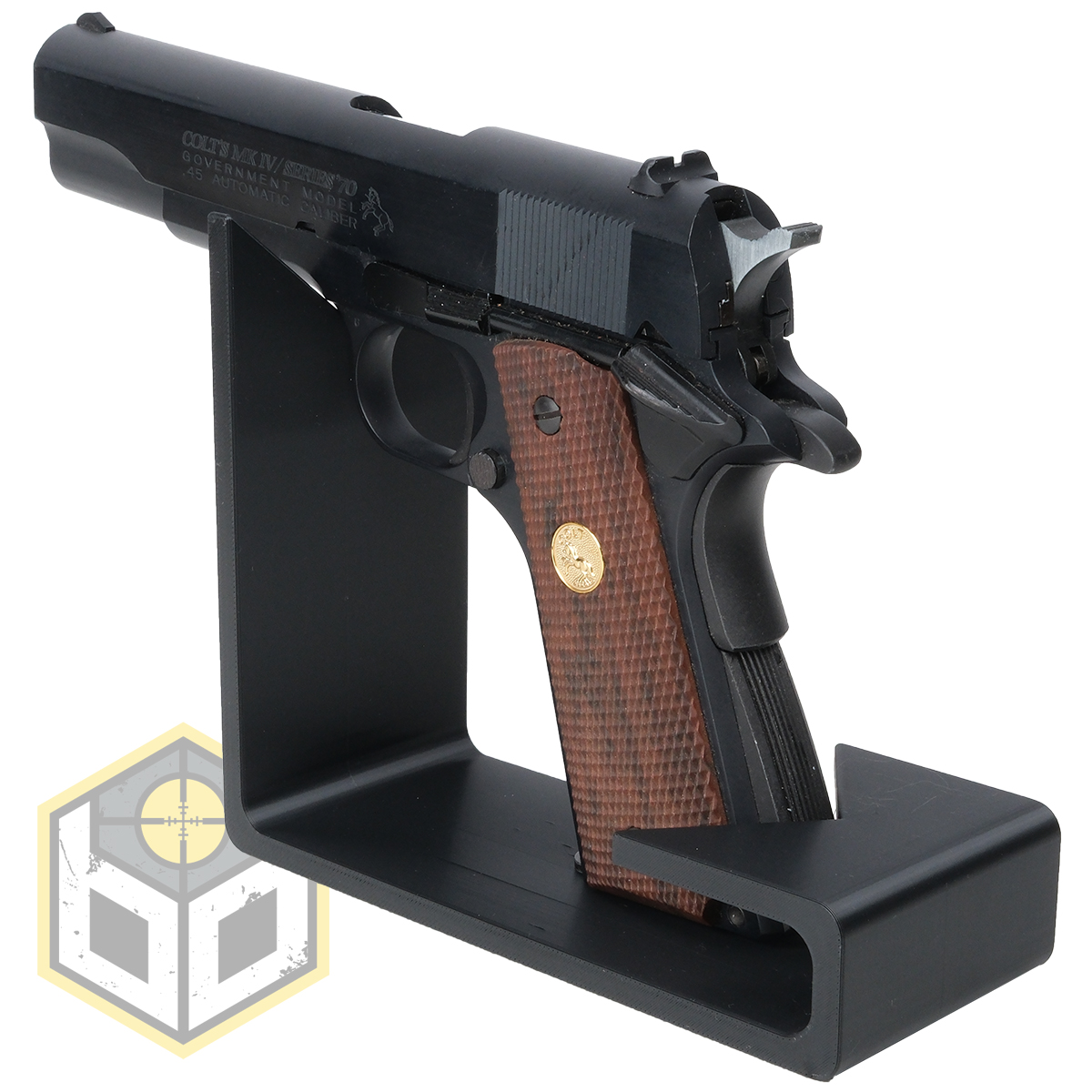 Universal Pistol Stand Black no Logo V3 - Just BB Guns Ireland