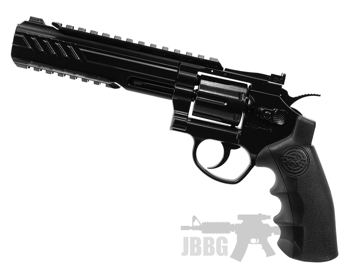 SRC 6 Inch Titan Full Metal CO2 Airsoft Revolver with Case - Just BB ...