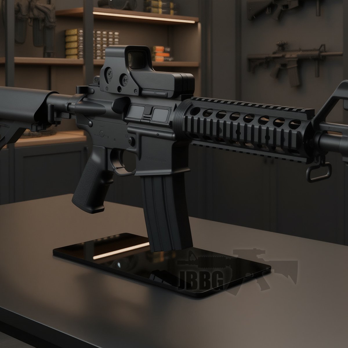 Universal Gun Display Stand with Glass Base