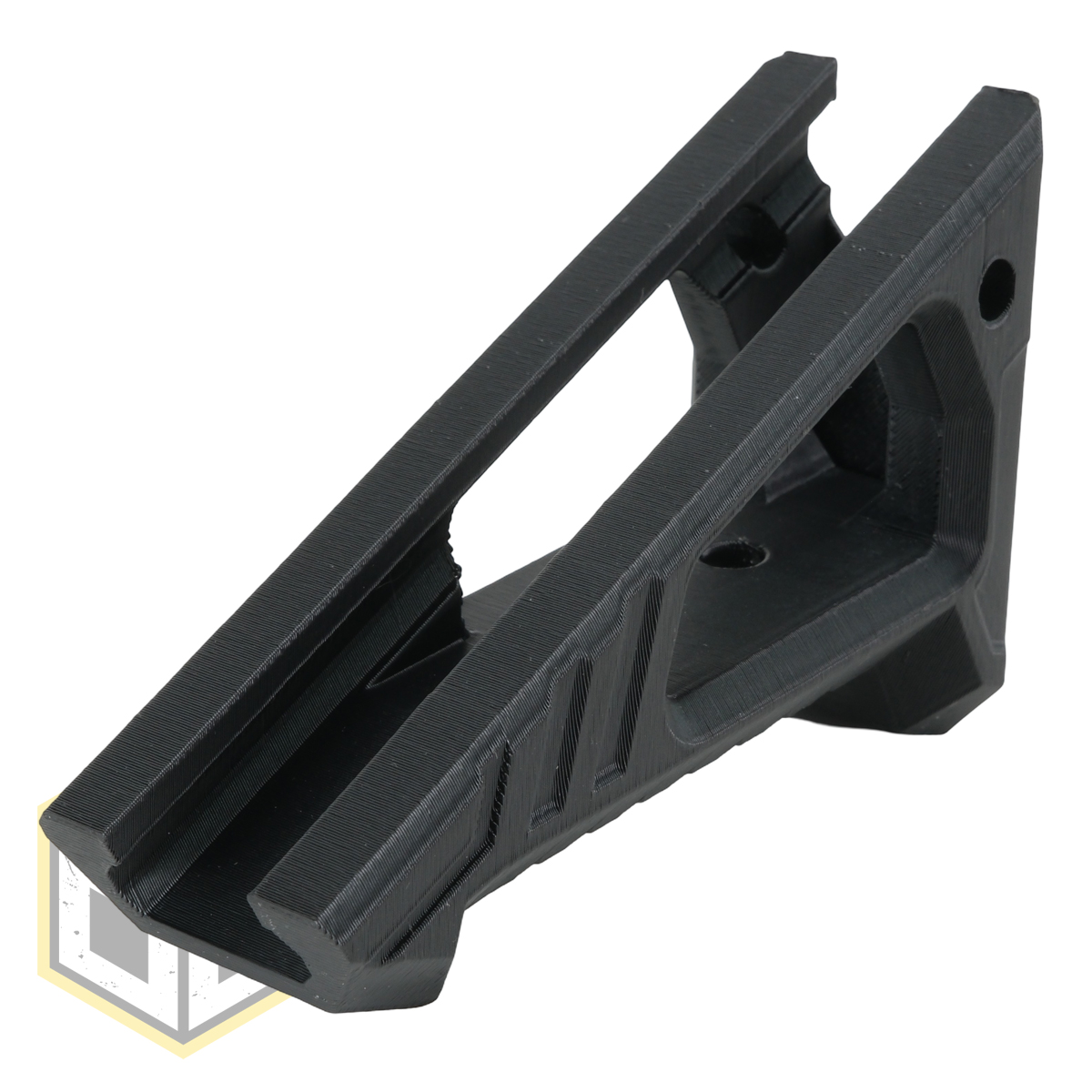 AFG Stubby Picatinny Rail Angled Foregrip Easy Fit Black - Yellow