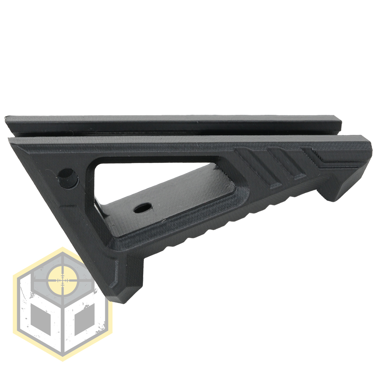 AFG Stubby Picatinny Rail Angled Foregrip Easy Fit Black - Black