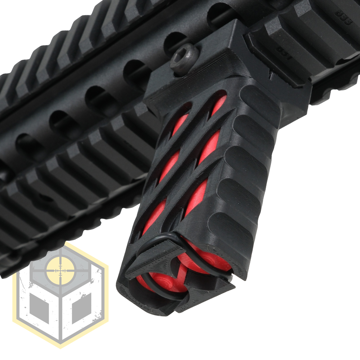5KU Skeletonised Vertical Foregrip for Picatinny Rail V1 Diagonal