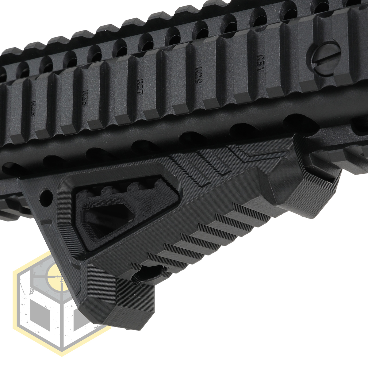AFG Stubby Picatinny Rail Angled Foregrip Easy Fit Black - Black
